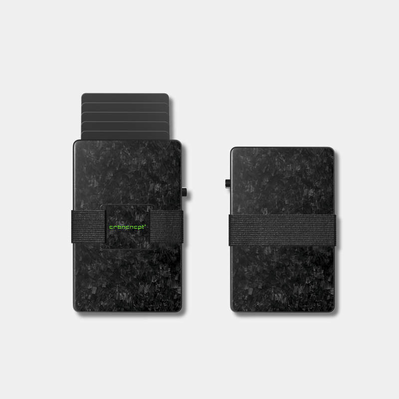 Forged Carbon Smart Kartenetui Herren Schwarz Card Holder Men RFID